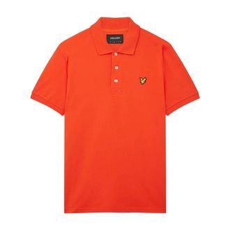 Lyle & Scott Einfarbiges Poloshirt - - Tops - Herren - Orange - L