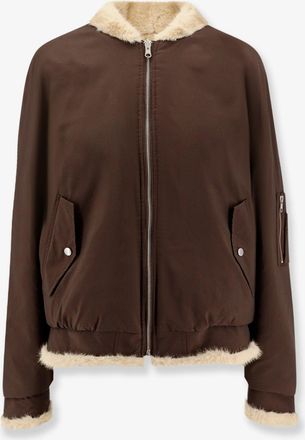 Maison Margiela Reversible nylon and faux shearling bomber jacket - MM6 MAISON MARGIELA - gender_Man