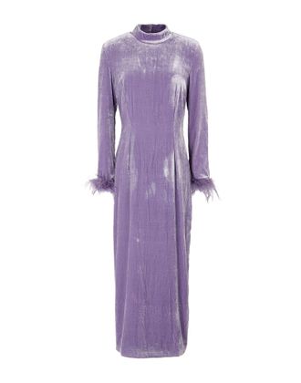 8 by YOOX VELVET MIDI DRESS