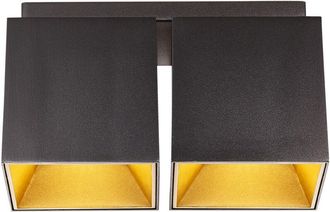 Nordlux Spoterie ethan 2-Spot Aluminium Matt noir, H.11.99 - IP20 - GU10 / Int&eacute;rieur