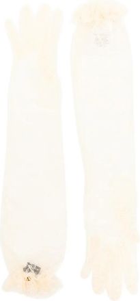 Valentino Garavani lace gloves - Tons neutres