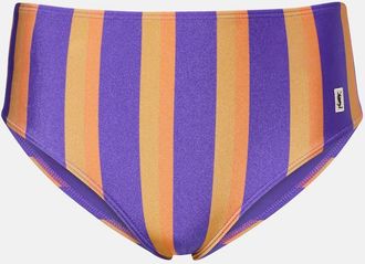 Saint Laurent Culotte de bikini ray&eacute;e