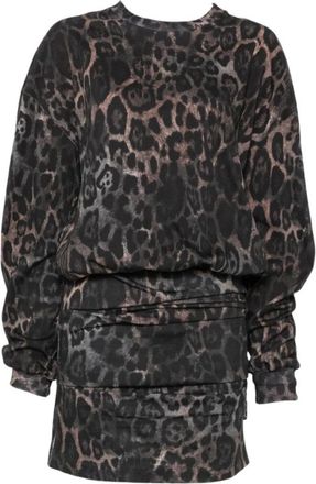 Just Cavalli Grafisches Kurzarmkleid - - Dresses - Damen - Schwarzk - M