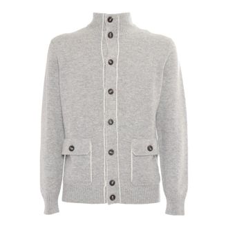 KANGRA Giubbotto C/Bottoni Rasato Calato Con Tasche - - Knitwear - Herren - Grau - 2XL