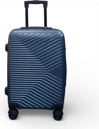 Infinity Leather Blaue Hardshell-Kabine 48 x 37 x 20 cm Sicherer Gep&auml;ckkoffer