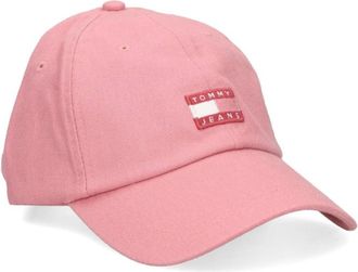 Tommy Jeans Femme, Accessoires, Rose, Taille: ONE Size Casquette en coton brod&eacute;e du logo