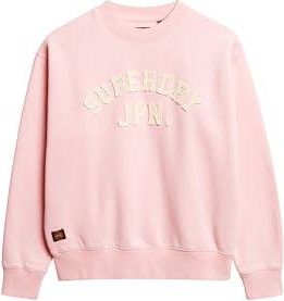 Superdry Sweat Applique Athletic Loose 1pe Romance Rose Pink S