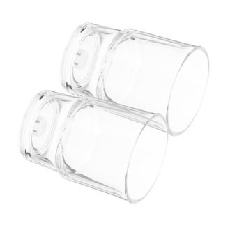 Cabilock 2st&uuml;cke Glas Zahnb&uuml;rstenbecher Und Zahnpastabeh&auml;lter F&uuml;r Badezimmer Wiederverwendbar rutschfest Elegant Und Praktisch