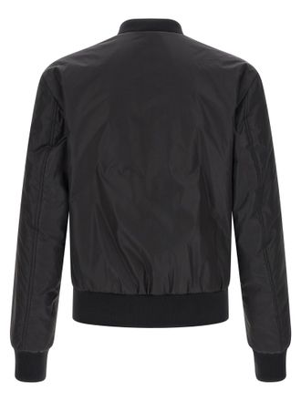 Dolce & Gabbana Mens Black Polyamide Bomber Clothing