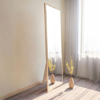 Pier Import Grand miroir plein pied effet bois style moderne 160 cm CODY