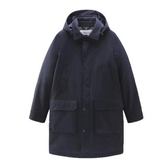 Woolrich Authentic Raglan Coat - - Coats - Herren - Blau - L