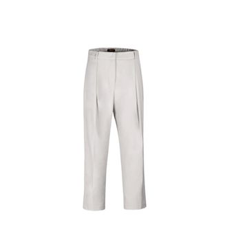 Moorer Femme, Pantalons, Blanc, Taille: 38 FR Pantalon Ceylan-J