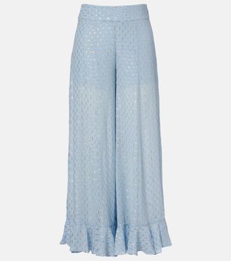 Zimmermann Pantalon ample Daylight en mousseline