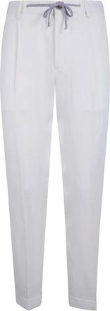 Barba Homme, Pantalons, Blanc, Taille: M Pantalon Chino Roma