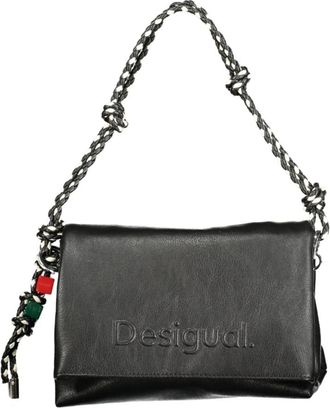 Desigual Femme, Sacs, Noir, Taille: ONE Size Half Logo Bag Venecia 4.0