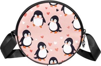 Generic Sac &agrave; bandouli&egrave;re Circle pour femme, petit sac &agrave; bandouli&egrave;re avec fermeture &eacute;clair, bretelles r&eacute;glables, sac &agrave; main rond d&eacute;contract&eacute; pour femmes et fi