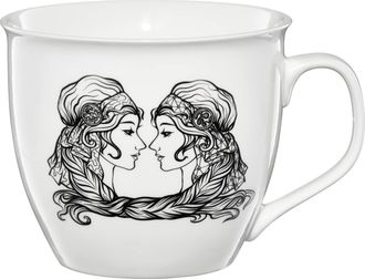 Ambition Tasse mit Sternzeichen Zwillinge 550ml Zodiac Jumbotasse Porzellan Sp&uuml;lmaschine & Mikrowelle 1 St&uuml;ck