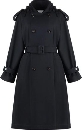 Bottega Veneta Gabardine Trenchcoat - - Coats - Damen - Blau - 3XS