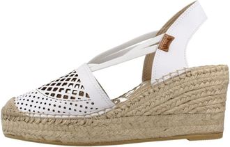 Vidorreta Femme, Chaussures, Blanc, Taille: 39 EU Alpargata Napa Troquelada