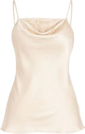 Twinset Femme, Tops, Beige, Taille: 40 FR Top en satin