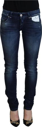 Acht Acht, Femme, Jeans, Bleu, Taille: W26 Low Waist Slim Fit Denim Jeans