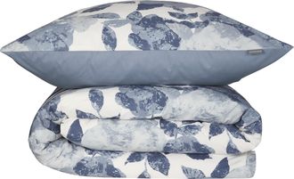 Schiesser Bettwäscheset Elisa | 2-teilig | Floral | Renforcé | 100% Baumwolle | Oeko-Tex Zertifiziert | Reißverschluss | 155x220cm + 80x80cm | Hellblau