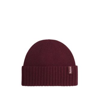 Barbour Danforth Woll-Kaschmir M&uuml;tze - - Accessories - Herren - Rot - ONE SIZE