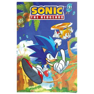 Reinders Poster, Sonic the Hedgehog - sonic & tails, Kinderzimmer, Poster, Wanddeko, Room Decor, 150 gr. gl&auml;nzend Bilderdruckpapier, Blau, 91,5 x 61