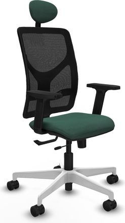 Piqueras y Crespo St&uuml;hle f&uuml;r Callcenter, mit 2D-Armen, h&ouml;henverstellbarer Lendenwirbelst&uuml;tze und festem Kopfteil, ausgestattet mit Syncro/Traslack und Schneideschaum, S