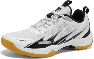 Generic Qynthra Chaussures Indoor Badminton Homme & Femme Plaque Anti-Torsion, Mesh Respirant, Semelle MD Amortissante et Caoutchouc Antid&eacute;rapant pour Entra&icirc;n