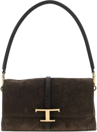 Tod's mini sac porté épaule T Timeless - Marron