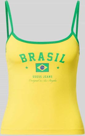 Guess Slim Fit Top mit Statement-Print