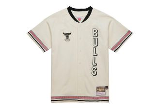 Mitchell & Ness Print-Shirt Dune Button Up Chicago Bulls