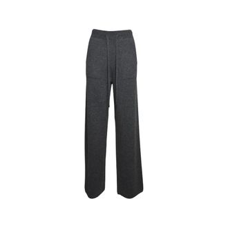 Max Mara Hose aus Kaschmirgarn - - Trousers - Damen - Grau - XS