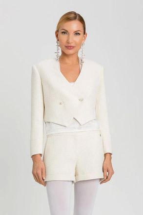 Twinset Femme, Vestes, Blanc, Taille: 38 FR Veste courte en tweed
