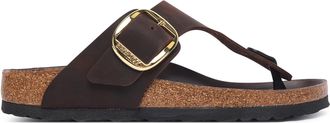 Birkenstock Zehentrenner Birkenstock Gizeh Big Buckle 1033002 Dunkelbraun