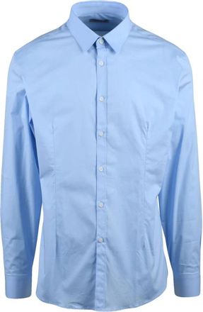Daniele Alessandrini Homme, Chemises, Bleu, Taille: 3XL Casual Shirt
