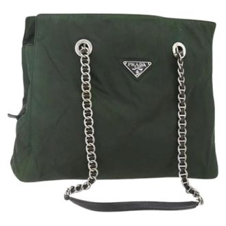 Prada Pre-owned Nylon Tote Bag - - Pre-owned - Damen - Gr&uuml;n - ONE SIZE