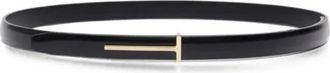 Tom Ford Femme, Accessoires, Noir, Taille: 80 CM Ceinture en cuir Spazzolato