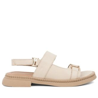 Sergio Moretti L&auml;ssige offene Sandalen - - Shoes - Damen - Beige - 37 EU