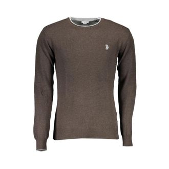 U.S.Polo Association U.s. Polo Assn. Brauner Wollpullover f&uuml;r Herren - - Knitwear - Herren - Braun - 2XL