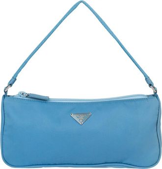 Prada Crossbody Bags - Prada Blue Nylon Triangle Handbag - Gr. unisize - in Blau - f&uuml;r Damen