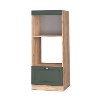 Vicco Mikrowellenschrank Fame-Line, Grün-Gold Landhaus, 60 cm offen