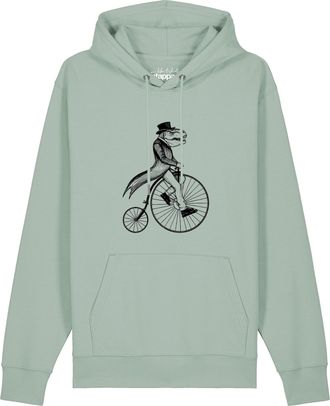 wat? Apparel Sweatshirt T-Rex auf Fahrrad