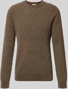 Profuomo Strickpullover mit Rundhalsausschnitt