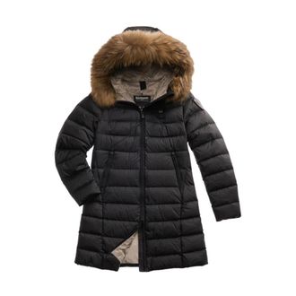 Blauer Kristin Long Daunenjacke - - Coats - Damen - Schwarzk - XS