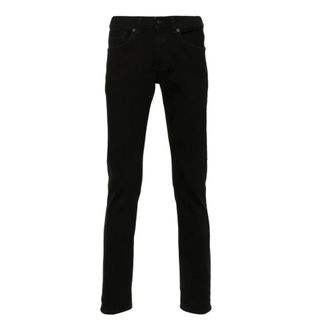 Dondup George Schwarze Baumwoll-Skinny-Jeans - - Jeans - Herren - Schwarzk - W32