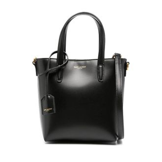 Saint Laurent Mini Shopping Leather Tote Bag