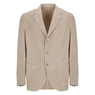 Lubiam Homme, Vestes, Beige, Taille: M Veste &agrave; Revers en Pointe