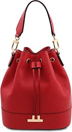 Tuscany Leather Tuscany Leather TLBag - Sac seau en cuir (Rouge Lipstick)